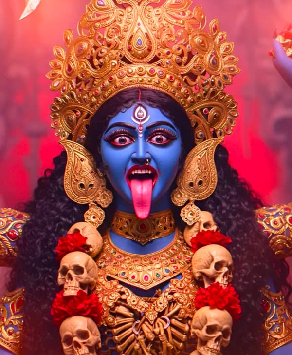 Goddess Kali Divine Sky Image - GodsPhoto