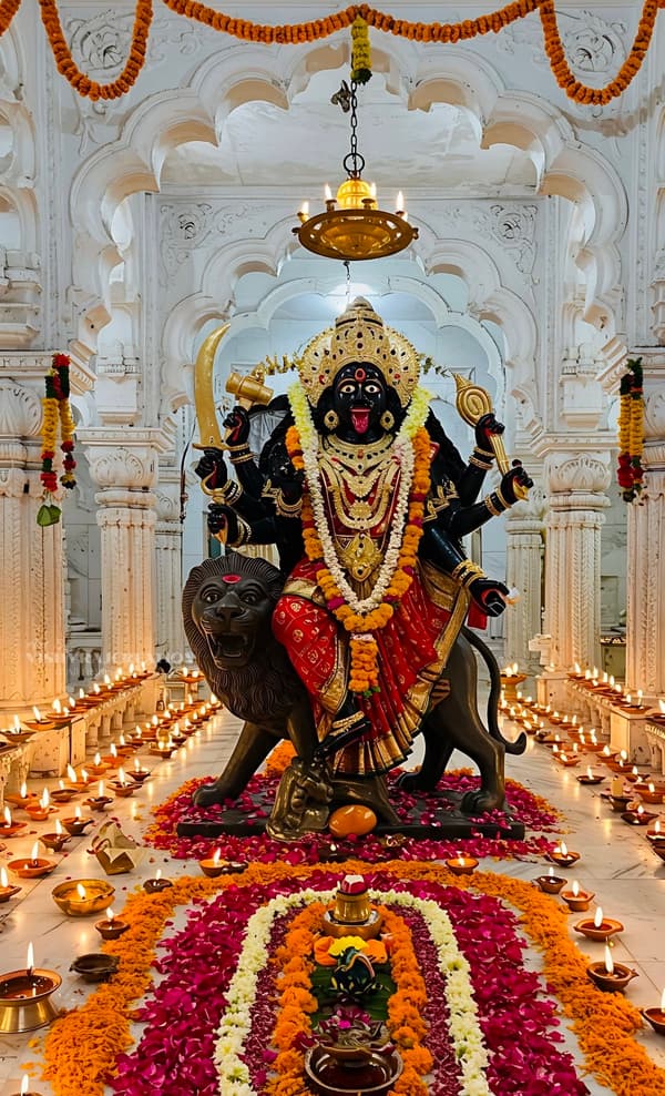 Maa Kali Night Temple Image 2025 - GodsPhoto
