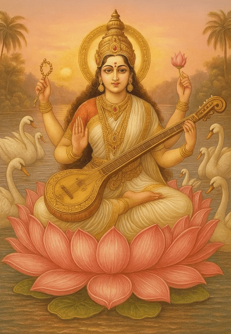 Saraswati Mata Photos 2025 – Royalty‑Free 4K, Download Now. - GodsPhoto