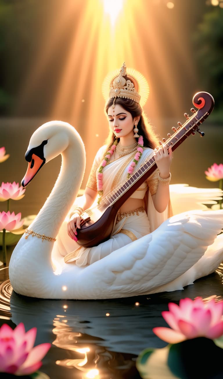 Saraswati Mata Photos 2025 – Royalty‑Free 4K, Download Now. - GodsPhoto